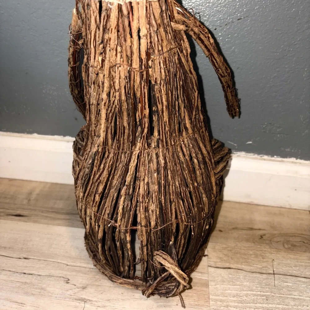 Accents | Rustic Vine Easter Bunny Figurine With Burlap Bow 21 Standing ...
